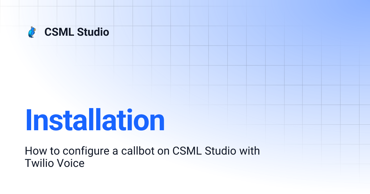 Installation | CSML Studio